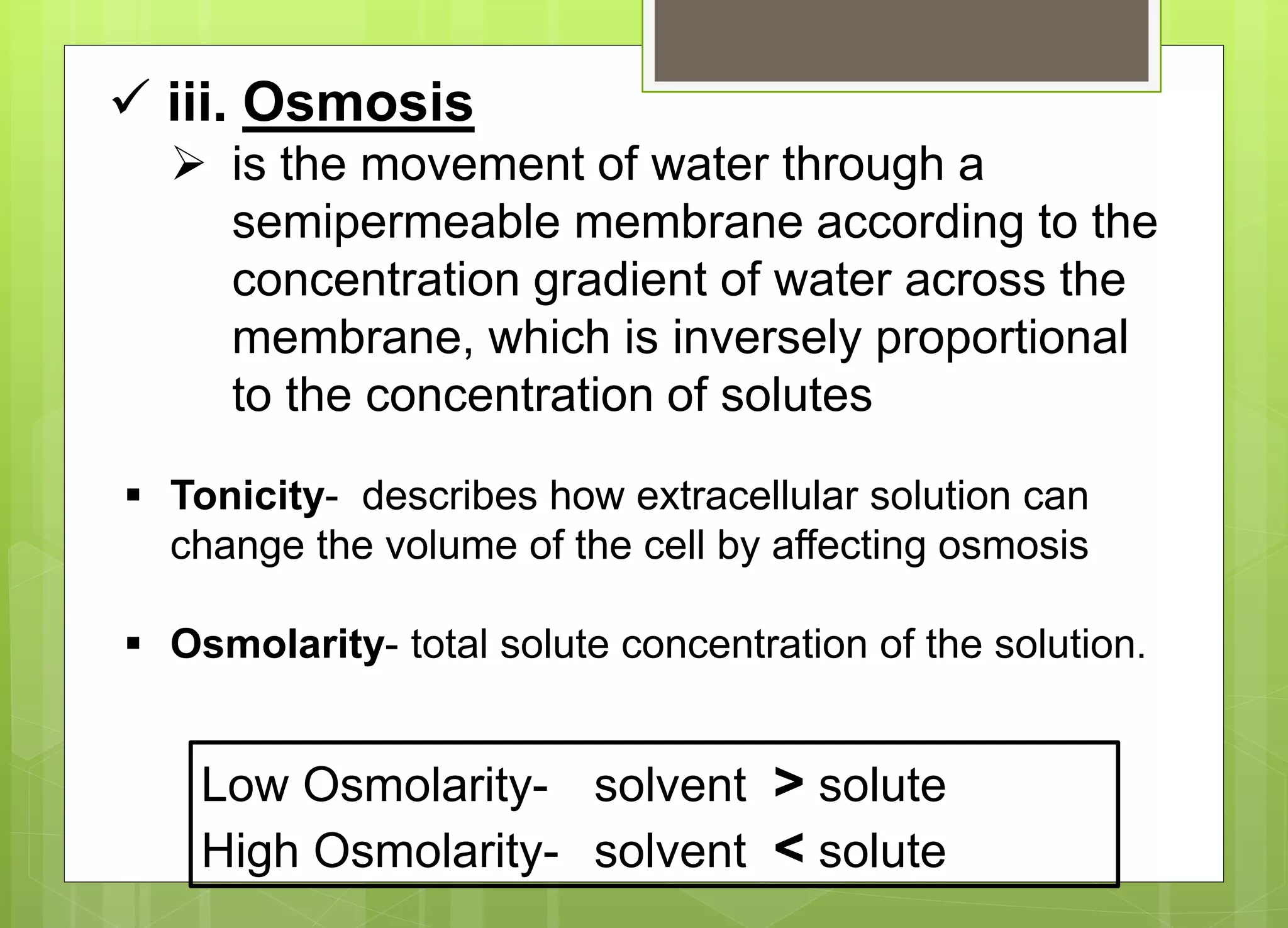 Transport Mechanism | PPTX