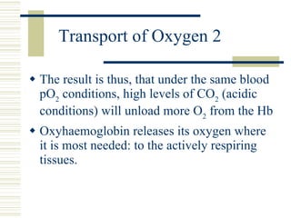 Transport Of Oxygen 2 | PPT