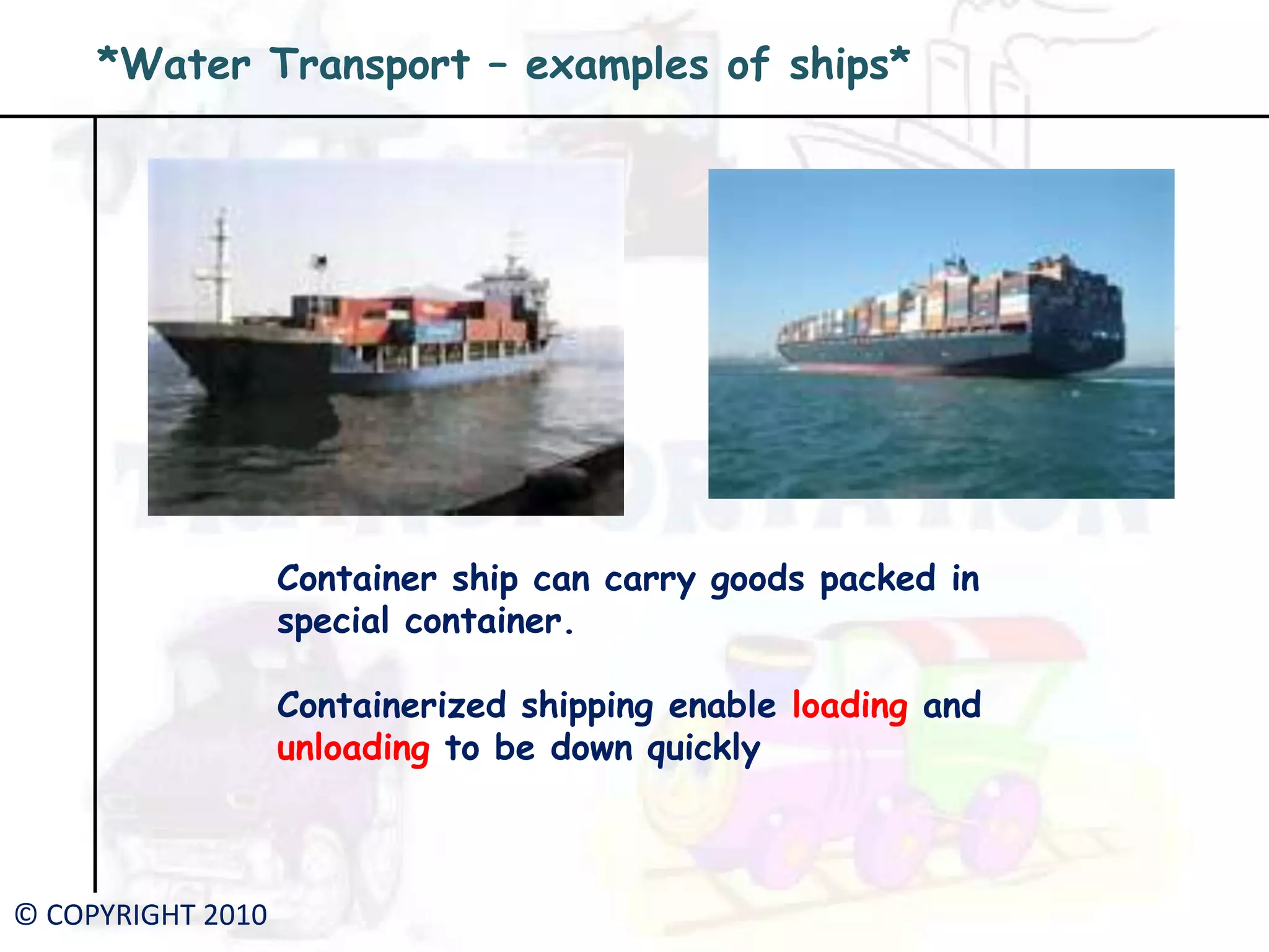 Transport water | PPTX