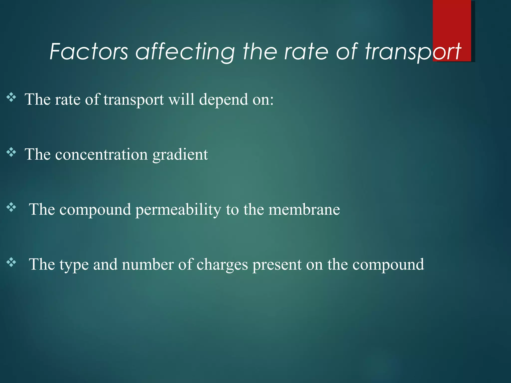 Transport across cell membrane | PPT