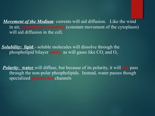 Transport across cell membrane | PPT
