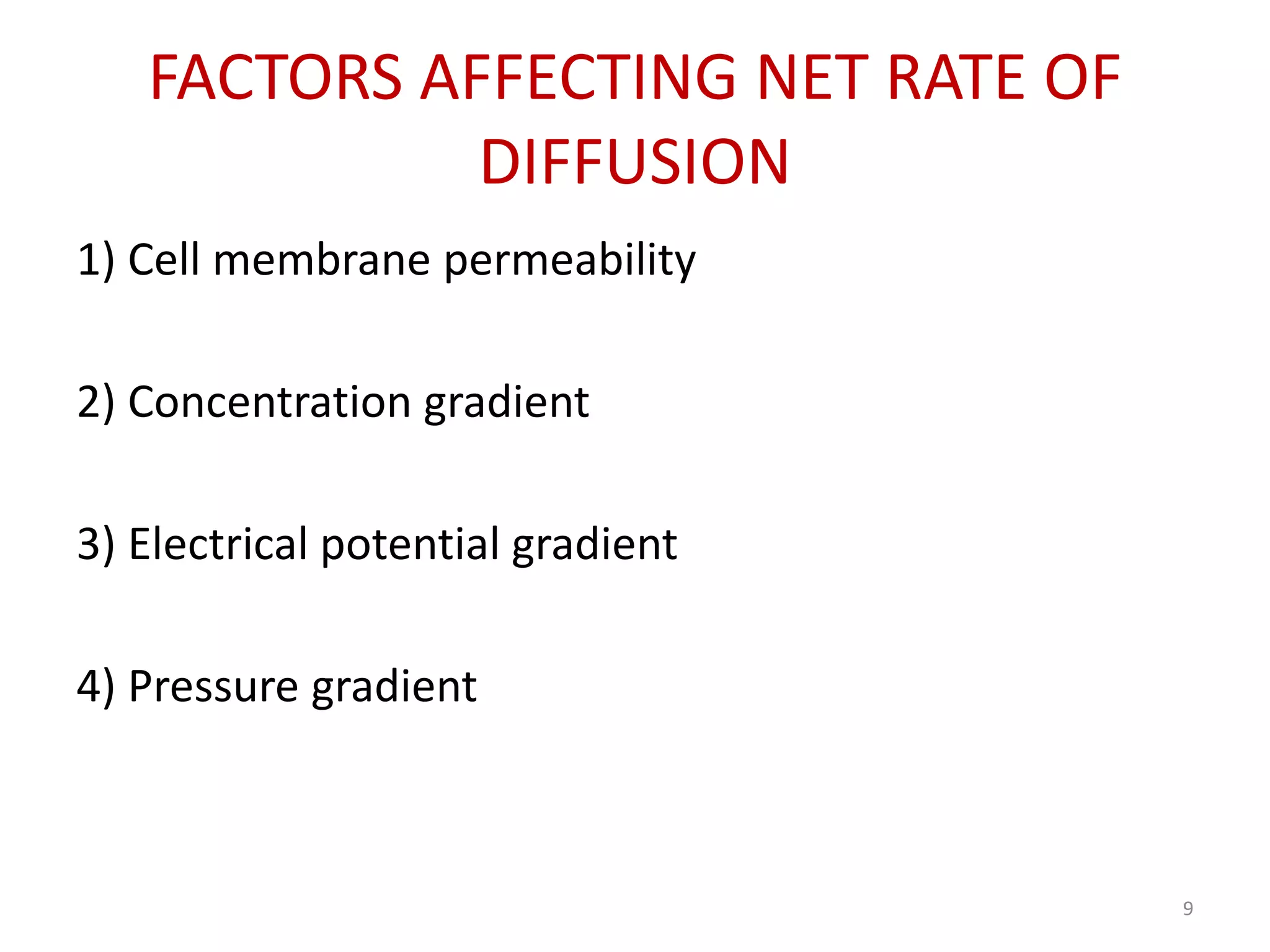 TRANSPORT ACROSS CELL MEMBRANE | PPTX