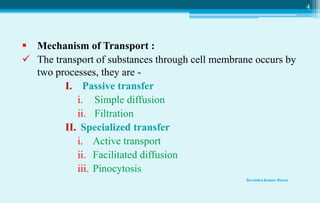 Transport across cell membrane | PPTX