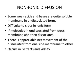 Transport across cell membrane i and ii | PPTX