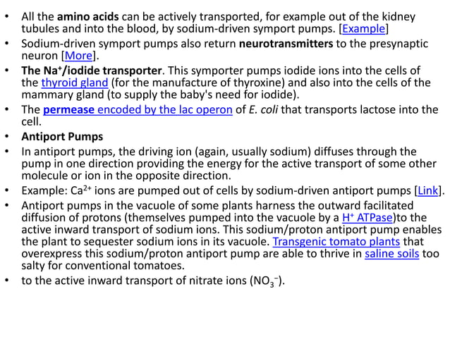 Transport across cell membranes | PPT