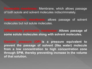 Transport across membrane | PPTX