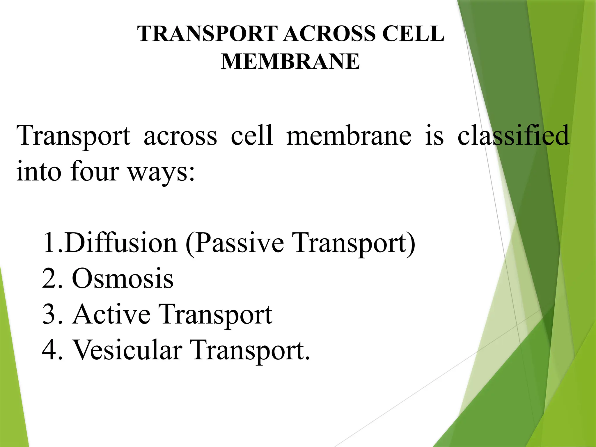 Transport across membrane active passive transport and other examples ...