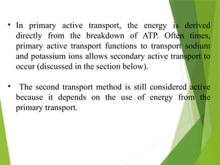 Transport across membrane active passive transport and other examples ...