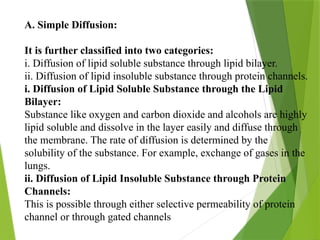 Transport across membrane active passive transport and other examples ...