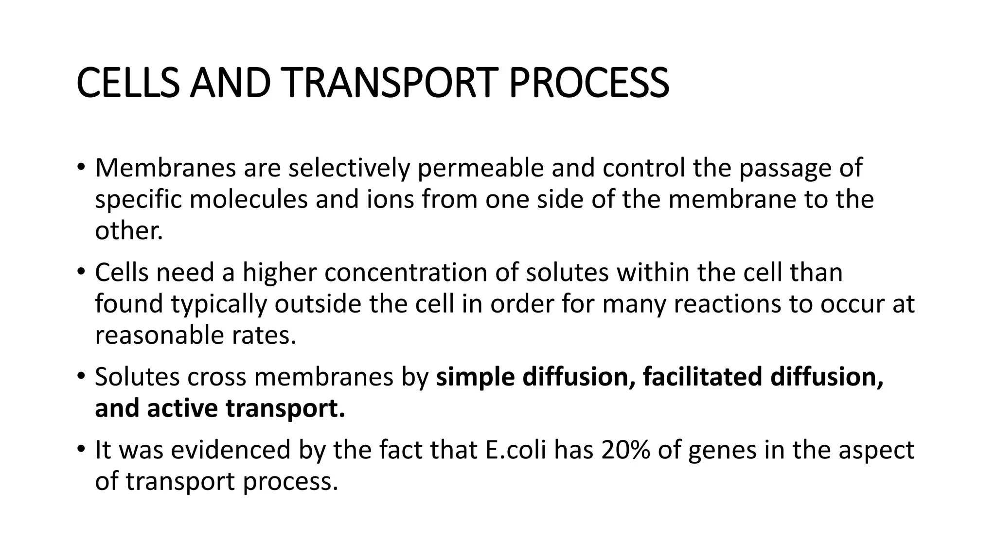 Transport across membranes passive transport | PPTX