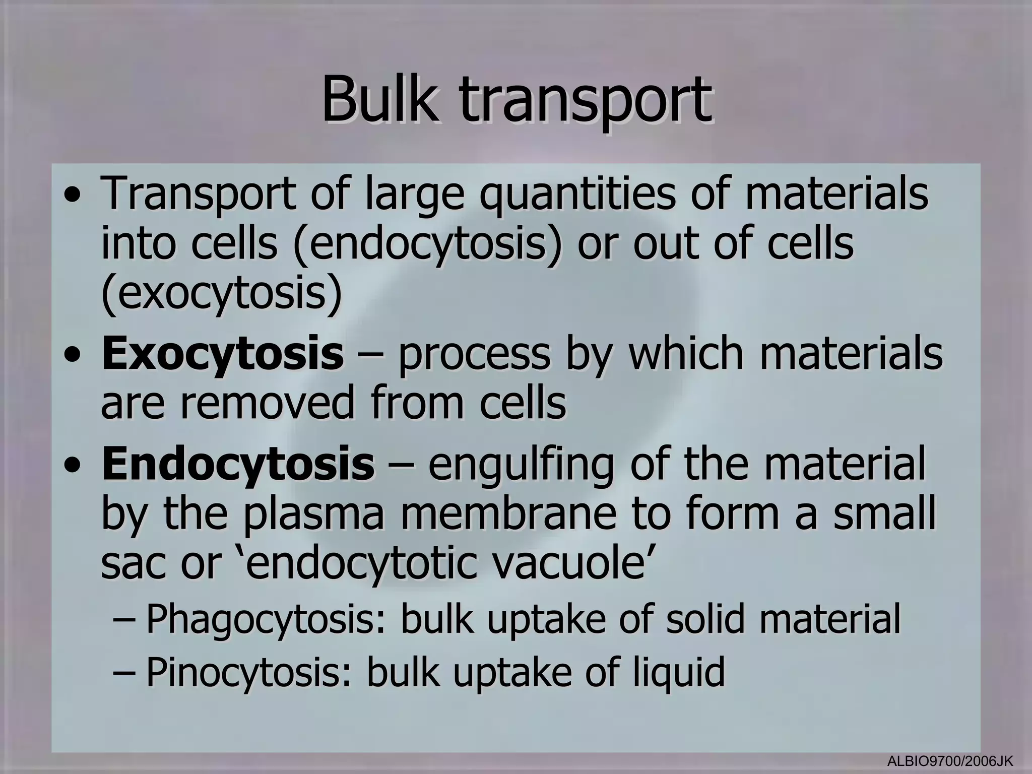 Transport across plasma membrane | PPT