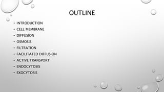 Transport across the cell membrane | PPT
