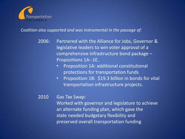 Transportation California: Rebuilding California (Bert Sandman) | PPTX ...