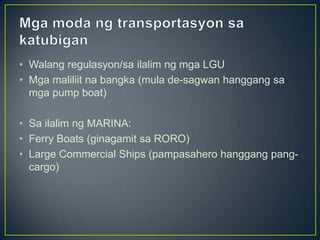 Transportasyon at komunikasyon | PPTX