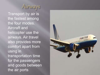 Transportation | PPTX | Air Travel | Travel Type