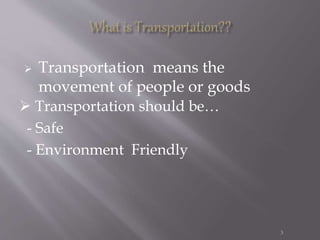 Transportation | PPTX