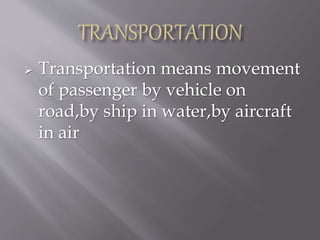 Transportation | PPTX