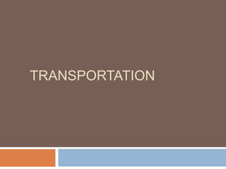 Transportation | PPTX