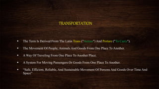 Transportation | PPTX
