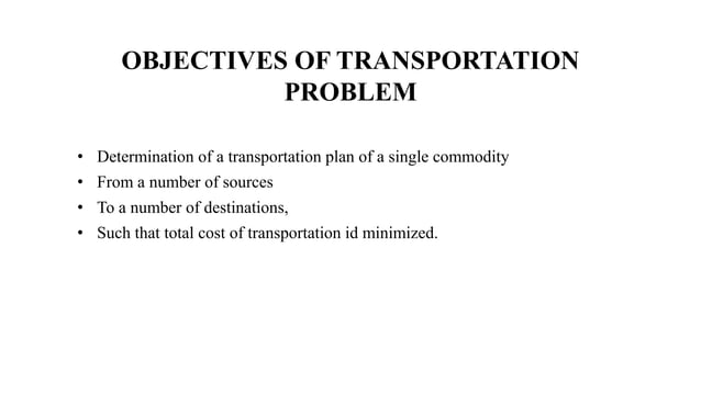 Transportation problems | PPTX | Logistics and Transportation Industry ...