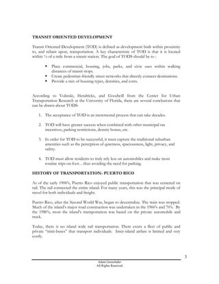 TRANSPORTATION ORIENTED DEVELOPMENT ANALYSIS | PDF