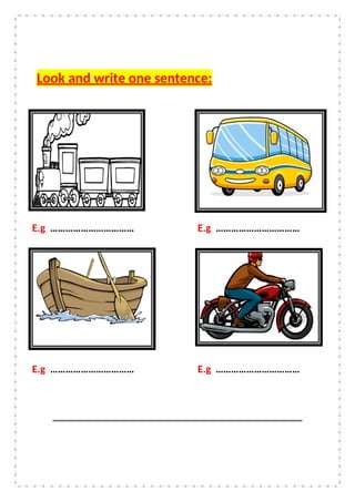 Interactive Transportation Flashcards with Examples & Exercises | PDF