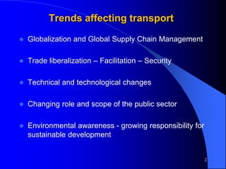 supply chain management of transport challenge | PPT