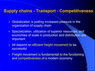 supply chain management of transport challenge | PPT