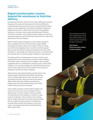 Zebra Cardinal Logistics Case Study - Partner version | PDF