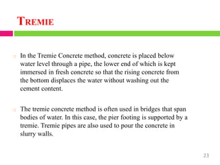 Transportation of concrete | PPTX