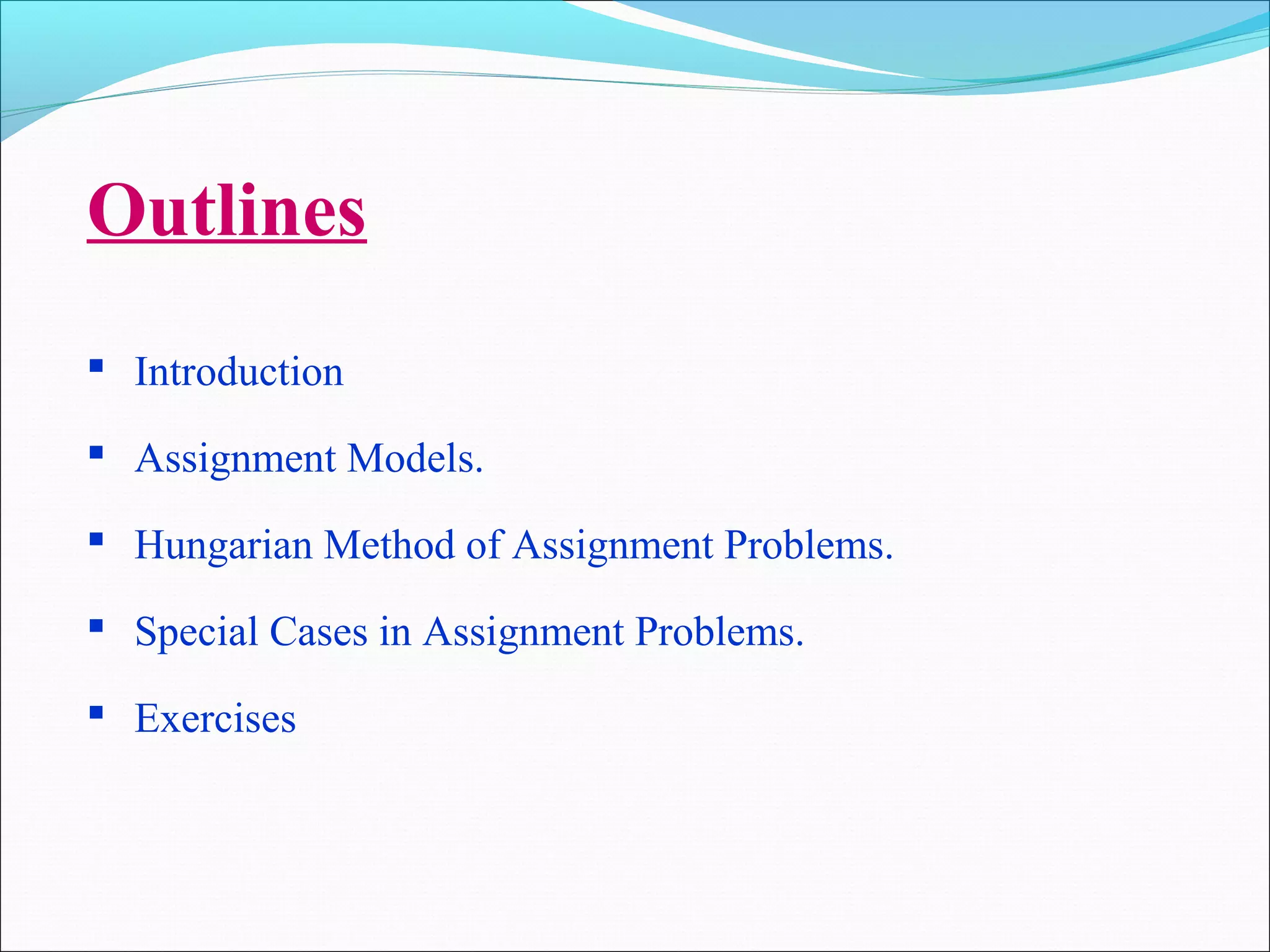 Transportation model and assignment model | PPT