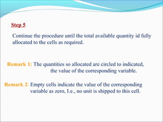 Transportation model and assignment model | PPT