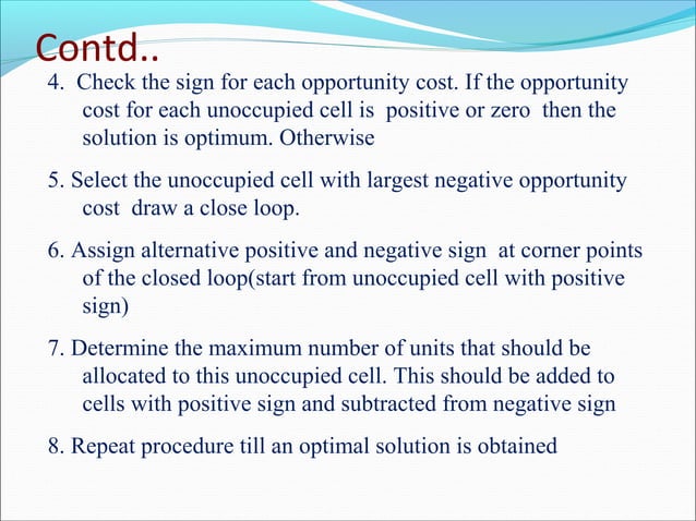 Transportation Model And Assignment Model Ppt