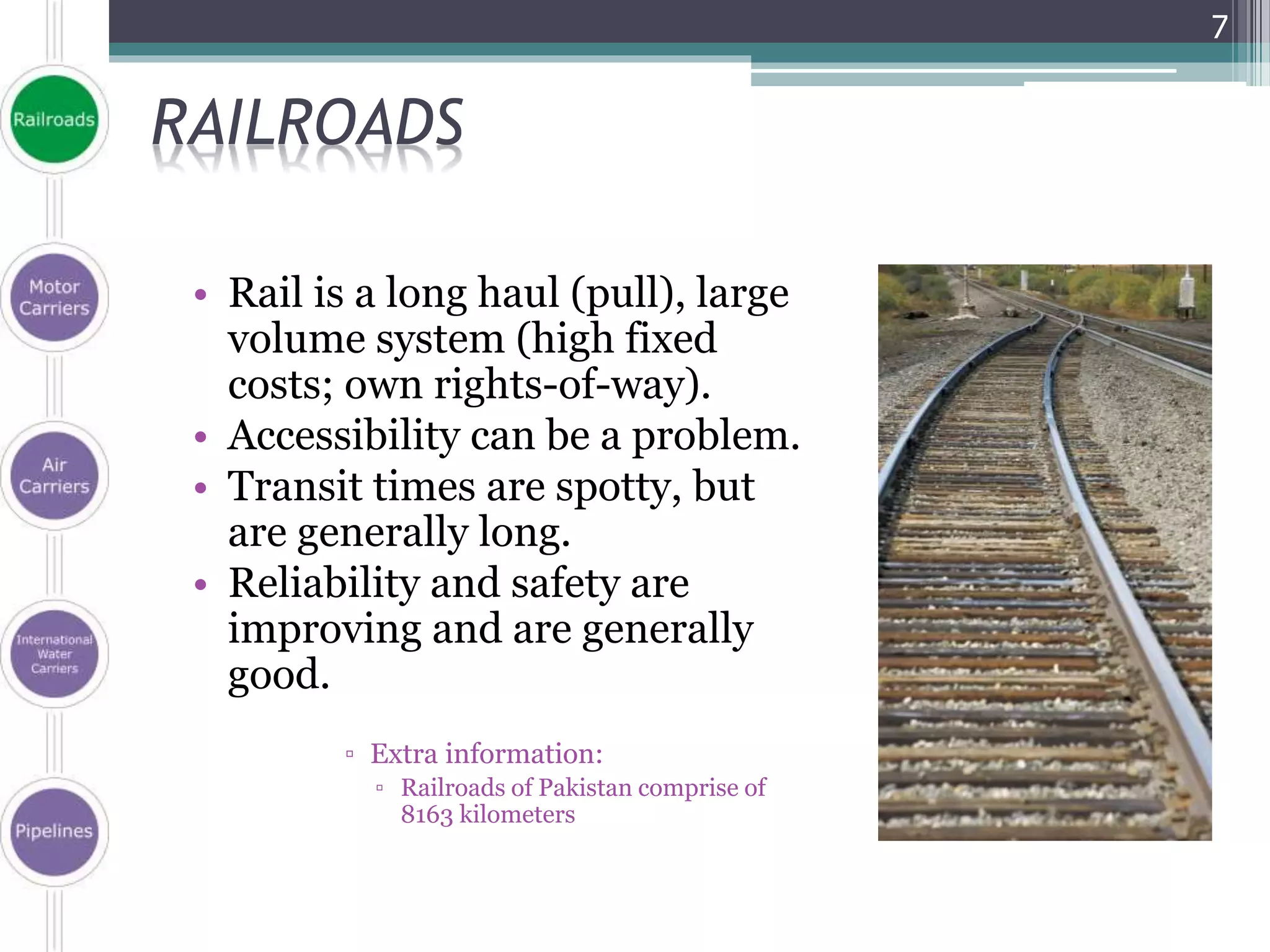 Modes of Transportation - Supply chain perspective | PPTX