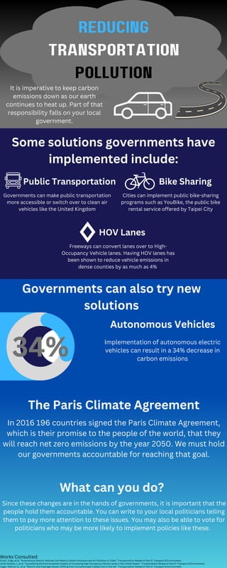 Reducing Transportation Pollution | PDF