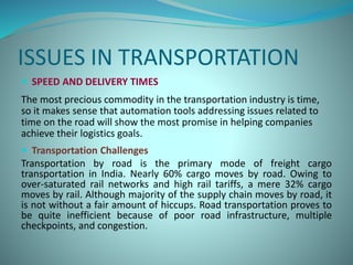 Transportation. We know transportation is core of any business. | PPTX