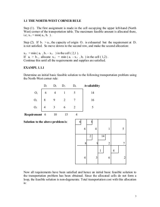 Transportation and assignment_problem Transportation and assignment_problem