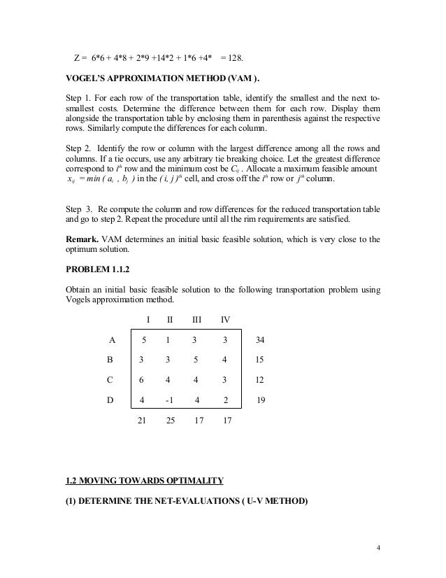 Transportation and assignment_problem Transportation and assignment_problem