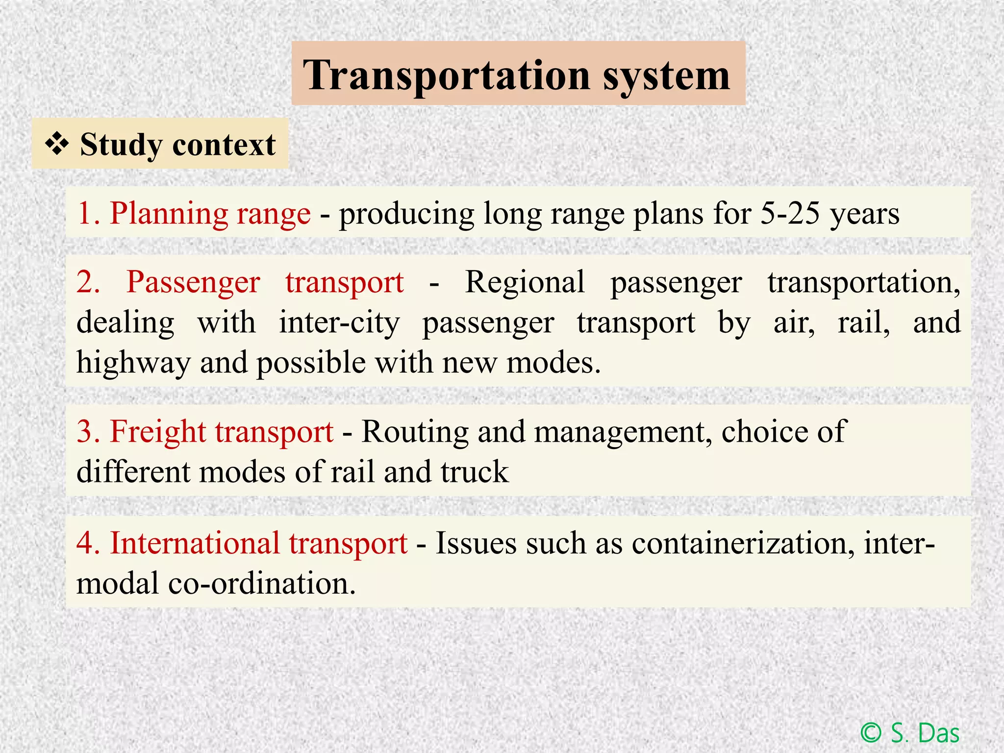 Transportation and highway engineering part 1 | PPTX