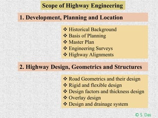 Transportation and highway engineering part 1 | PPTX