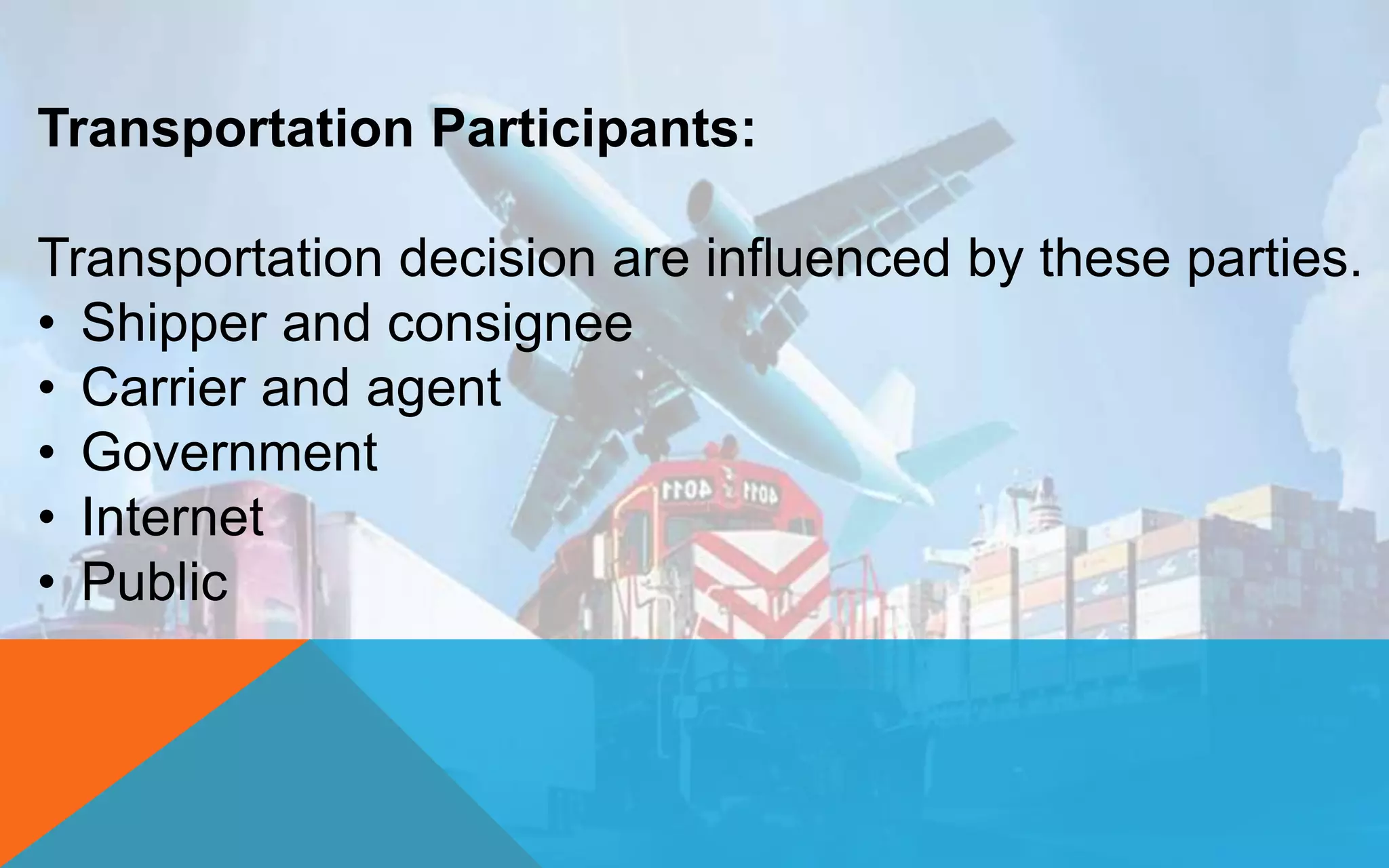 Transportation and logistics | PPTX