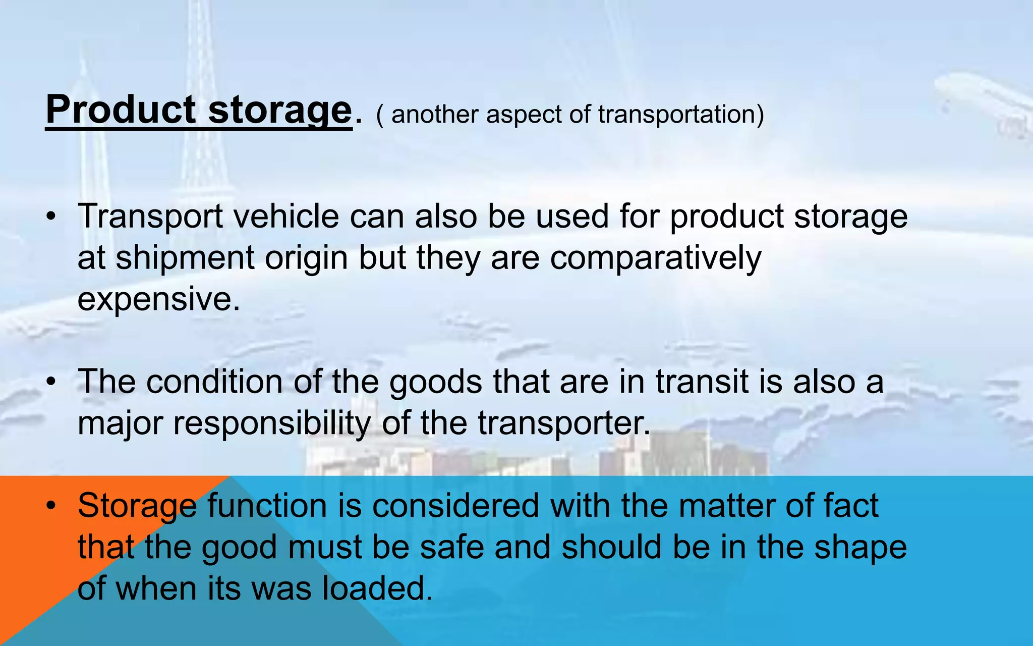 Transportation and logistics | PPTX