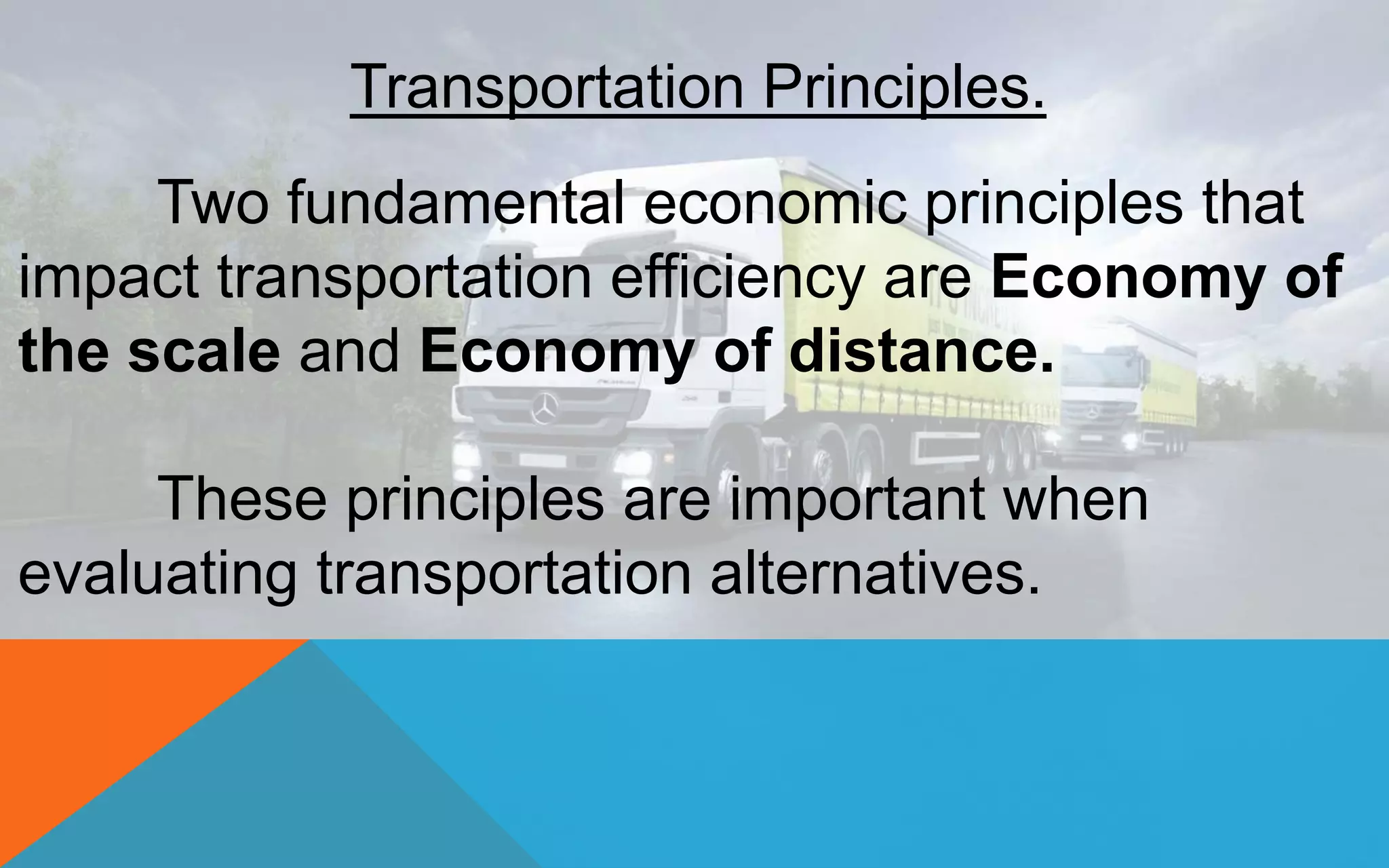 Transportation and logistics | PPTX