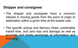 Transportation and logistics | PPTX