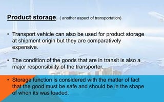 Transportation and logistics | PPTX