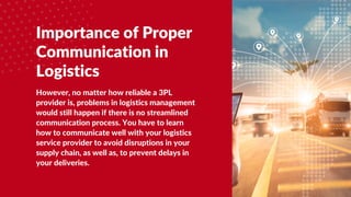 Transportation and Logistics | PDF