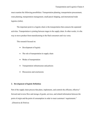 Transportation and logistics | DOC
