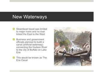 Transportation and trade in the early 1800's | PPTX