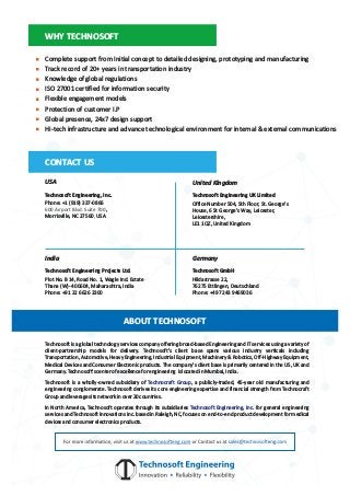 Computer-Aided Engineering Services -Technosoft Engineering | PDF