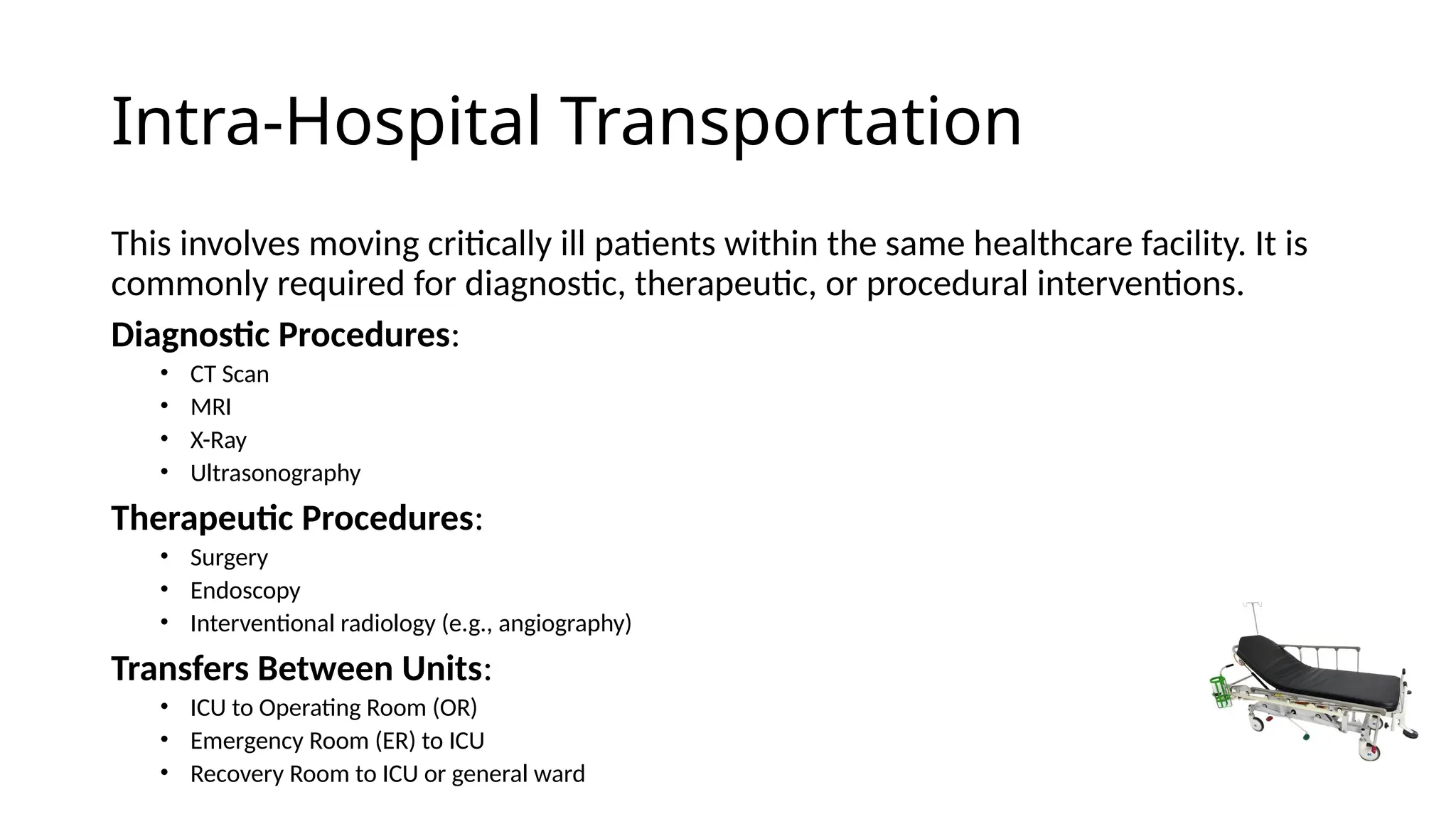 Transportation Critically ill Intra and Inter Hospital | PPTX